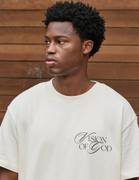Vision Heavyweight Tee - Pearl | Heaven on Earth | ELVTD